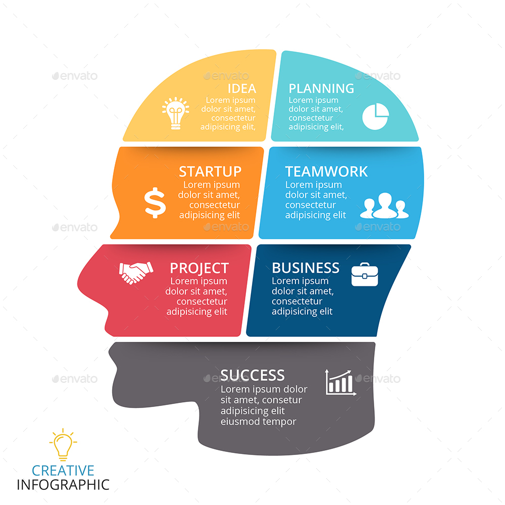 7 Steps Infographics. PSD, EPS, AI., Infographics | GraphicRiver